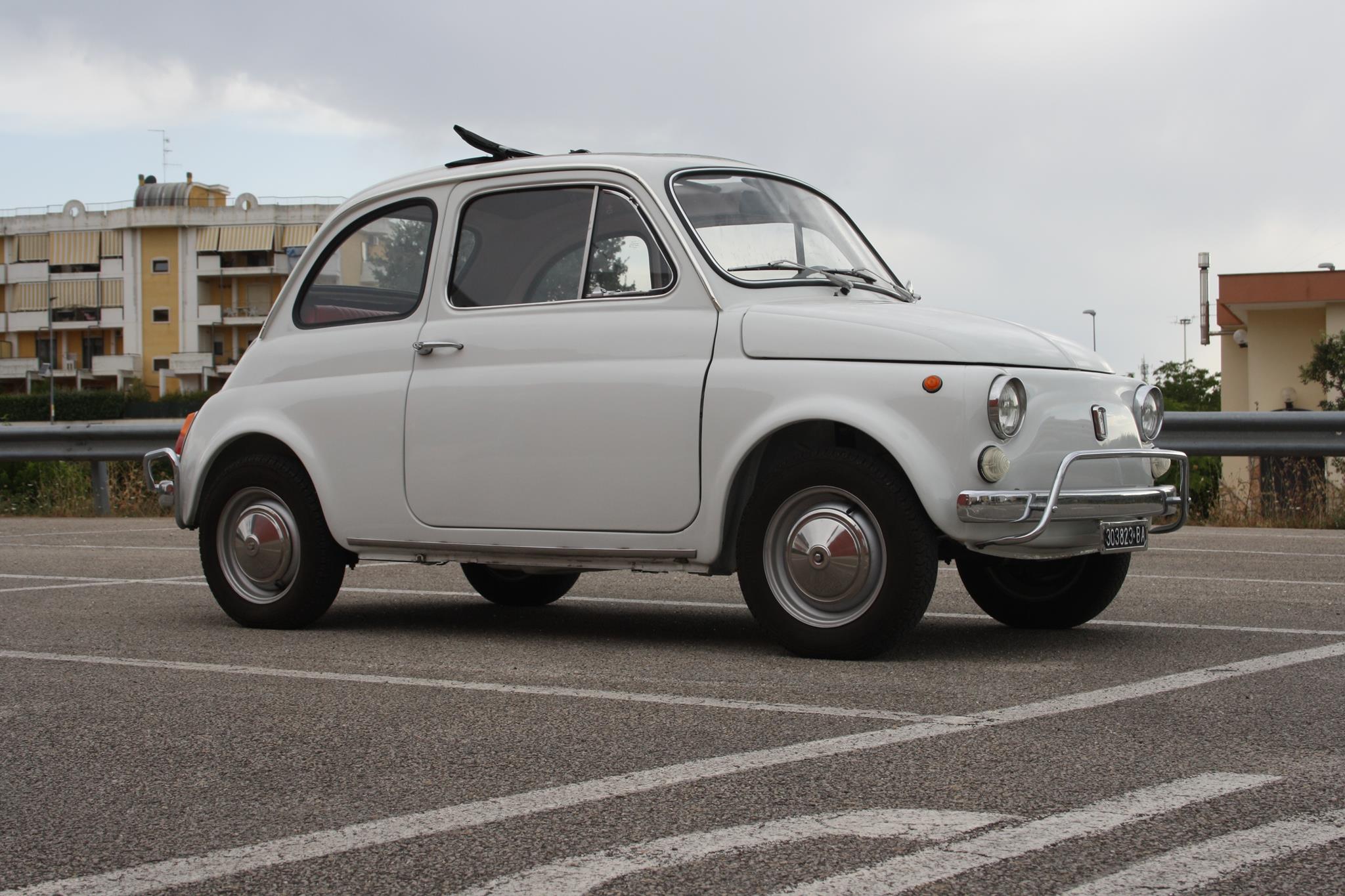 1971 Fiat 500 L white Fully restored - Garage Fiat 500